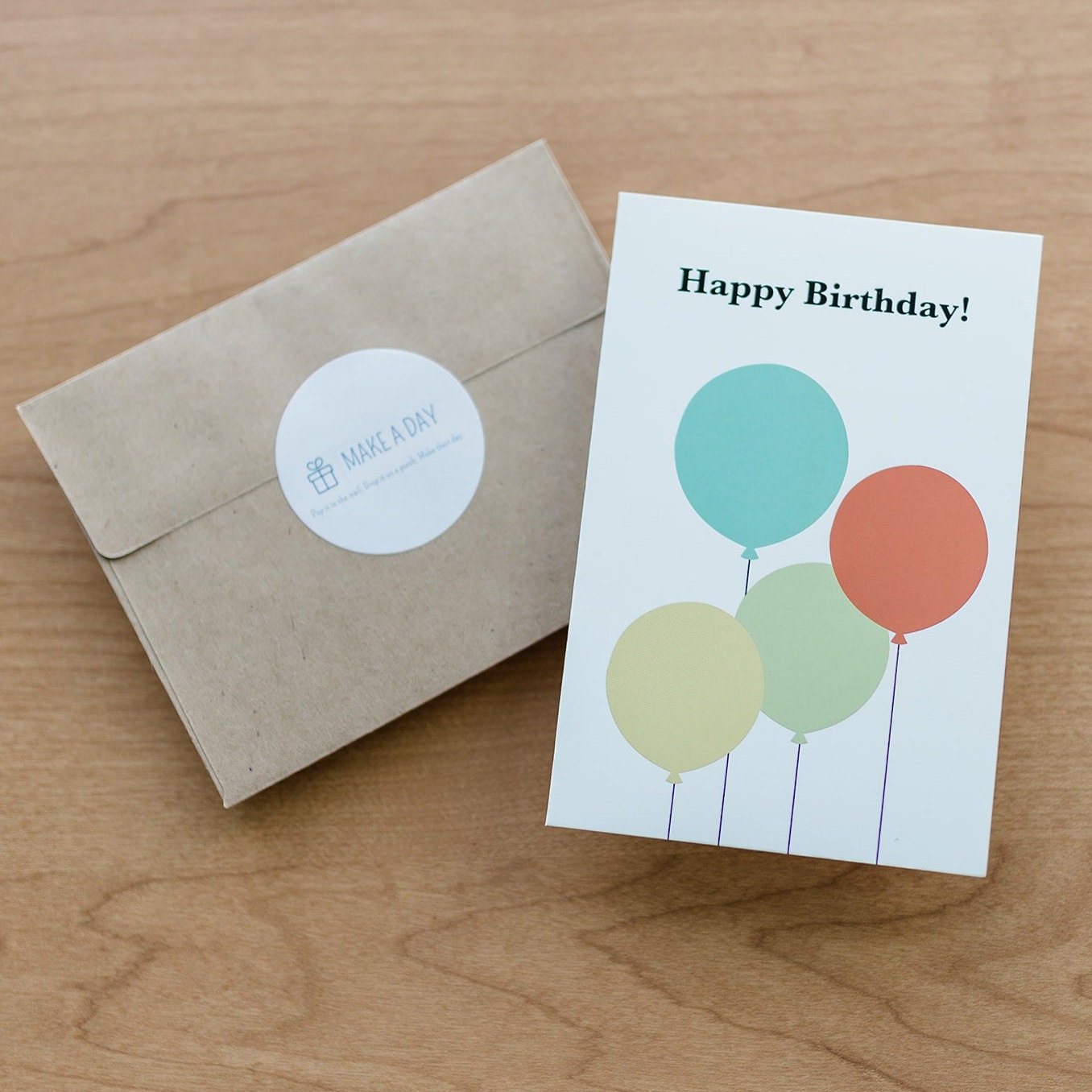 Blank Folded Balloon Birthday Card With Swig Gift Card or Vinyl Sticker ...