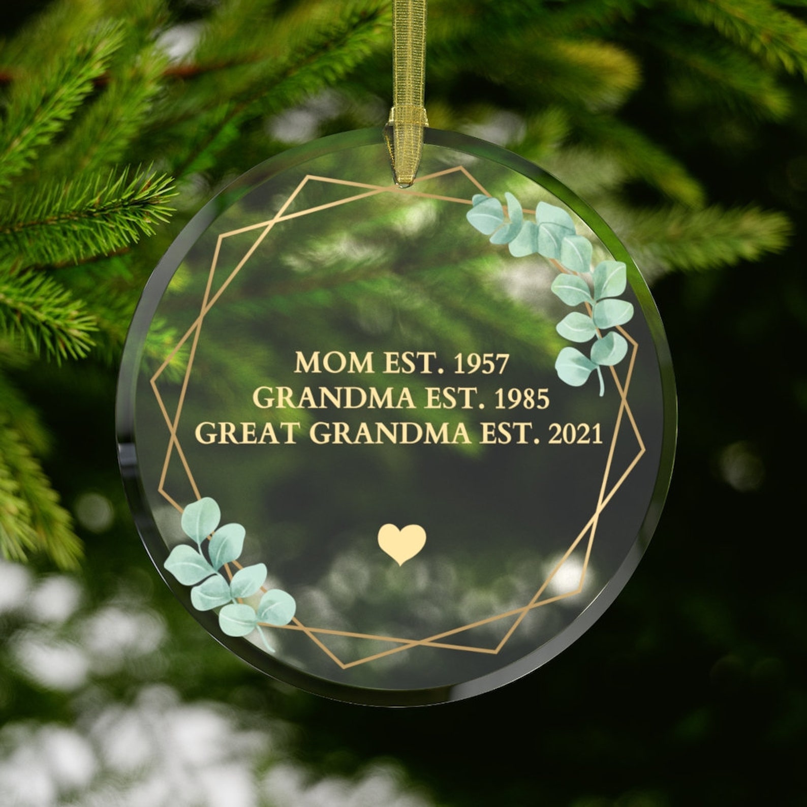 Mom Grandma Great Grandma Est Keepsake Personalized Item Baby ...