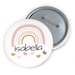 Custom Name Button 94 Kid Rainbow Name Button Name Tag Lunchbox Tag ...
