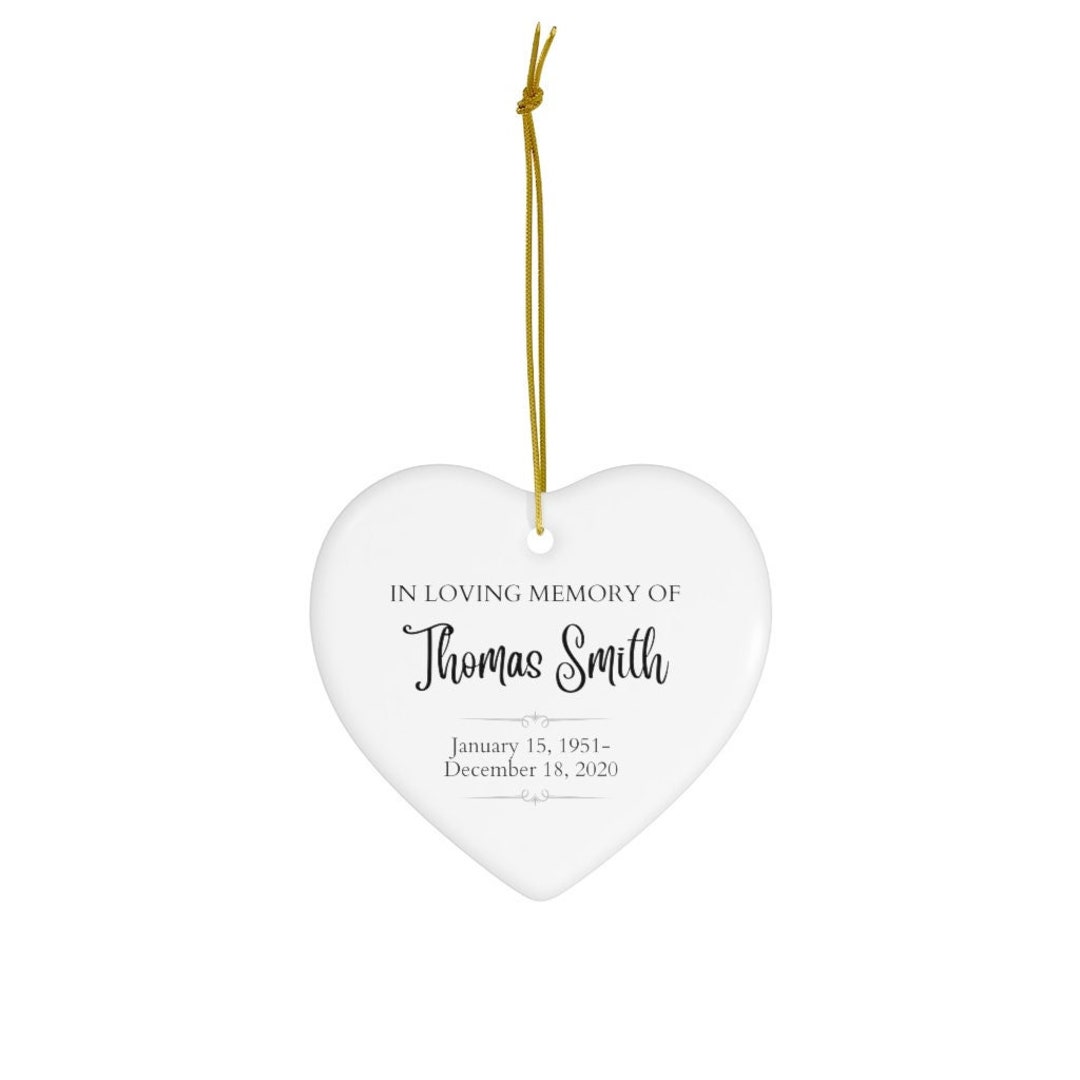 In Loving Memory of Personalized Ornament 147 Memorial Item Remembrance ...