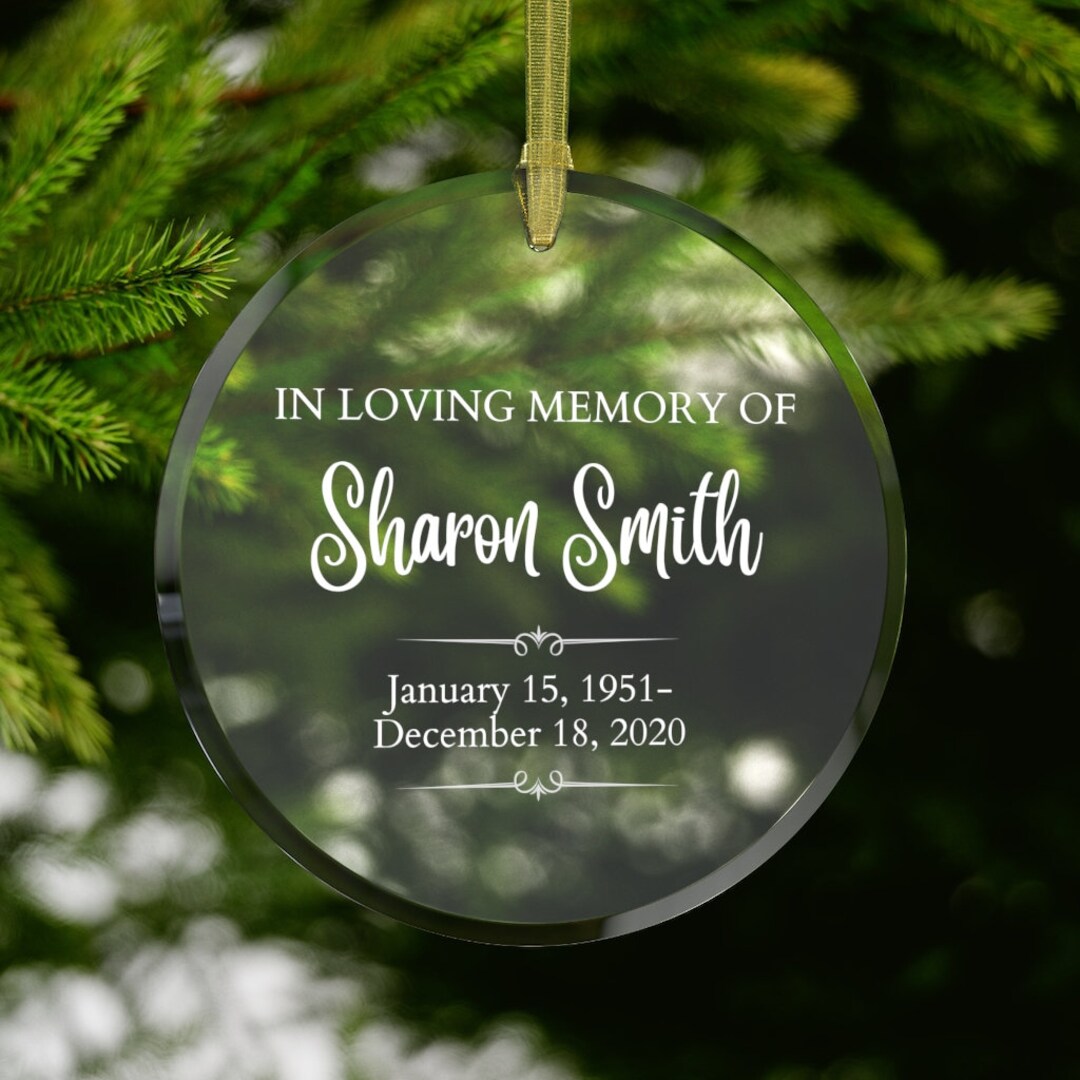 In Loving Memory of Personalized Ornament #350 | Memorial Item ...