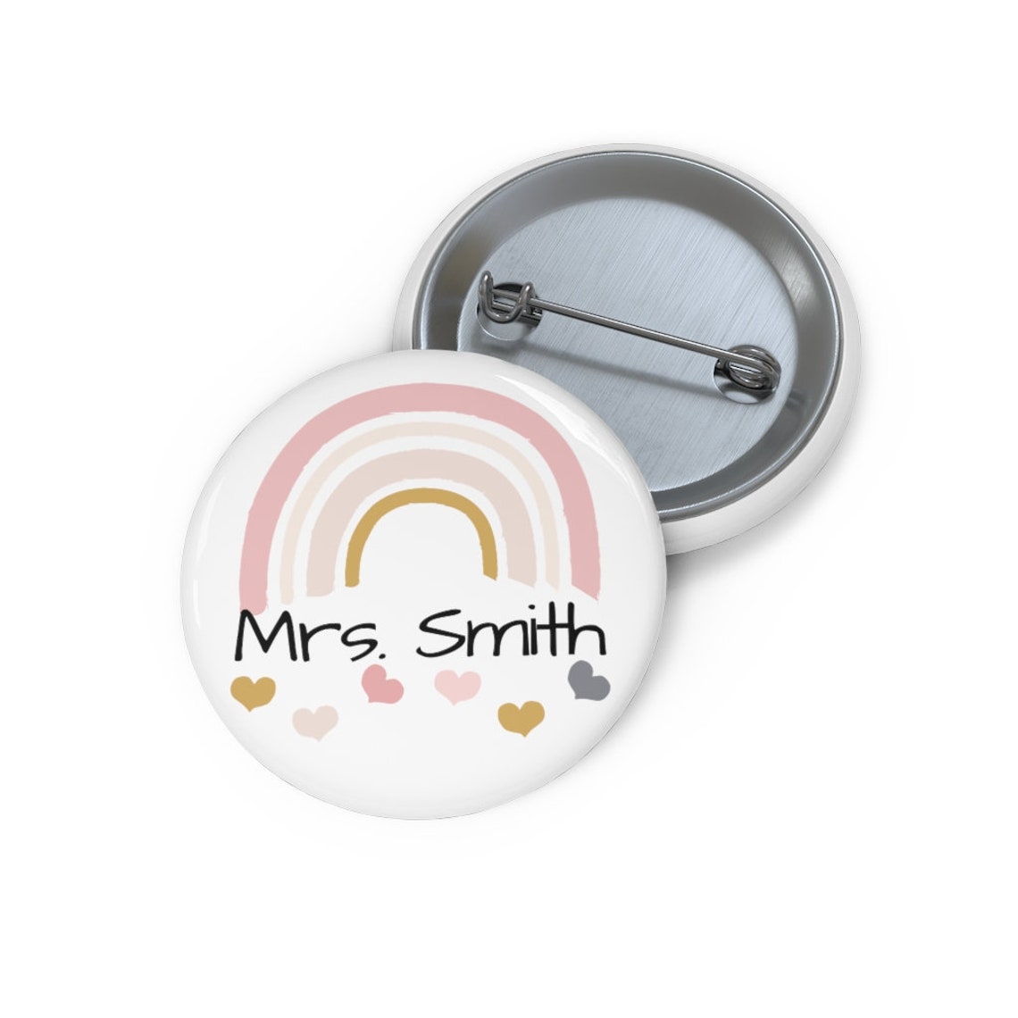 Custom Name Button 94 Teacher Button Name Tag Custom - Etsy