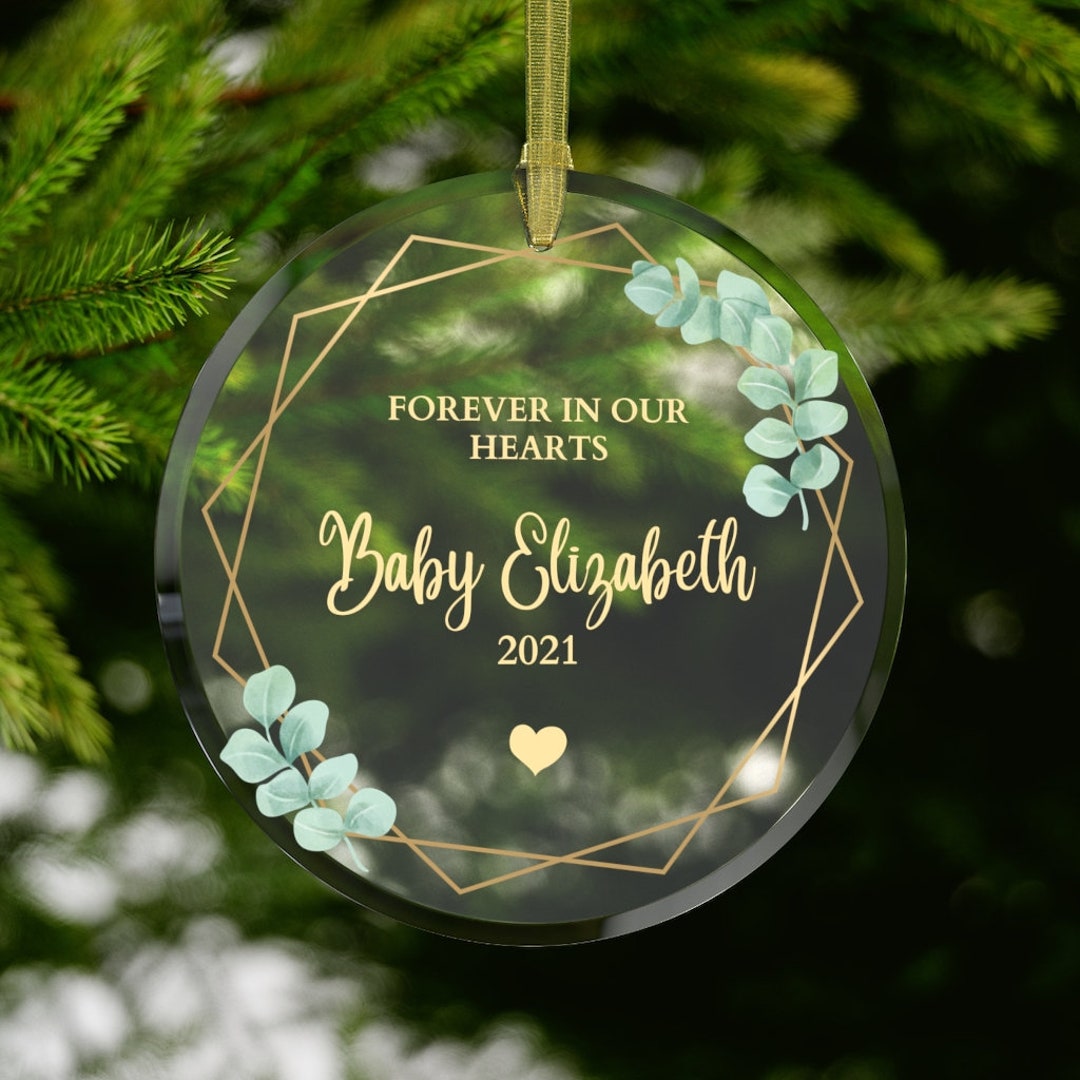 Baby Memorial Glass Ornament | Forever in Our Hearts | Baby Loss ...