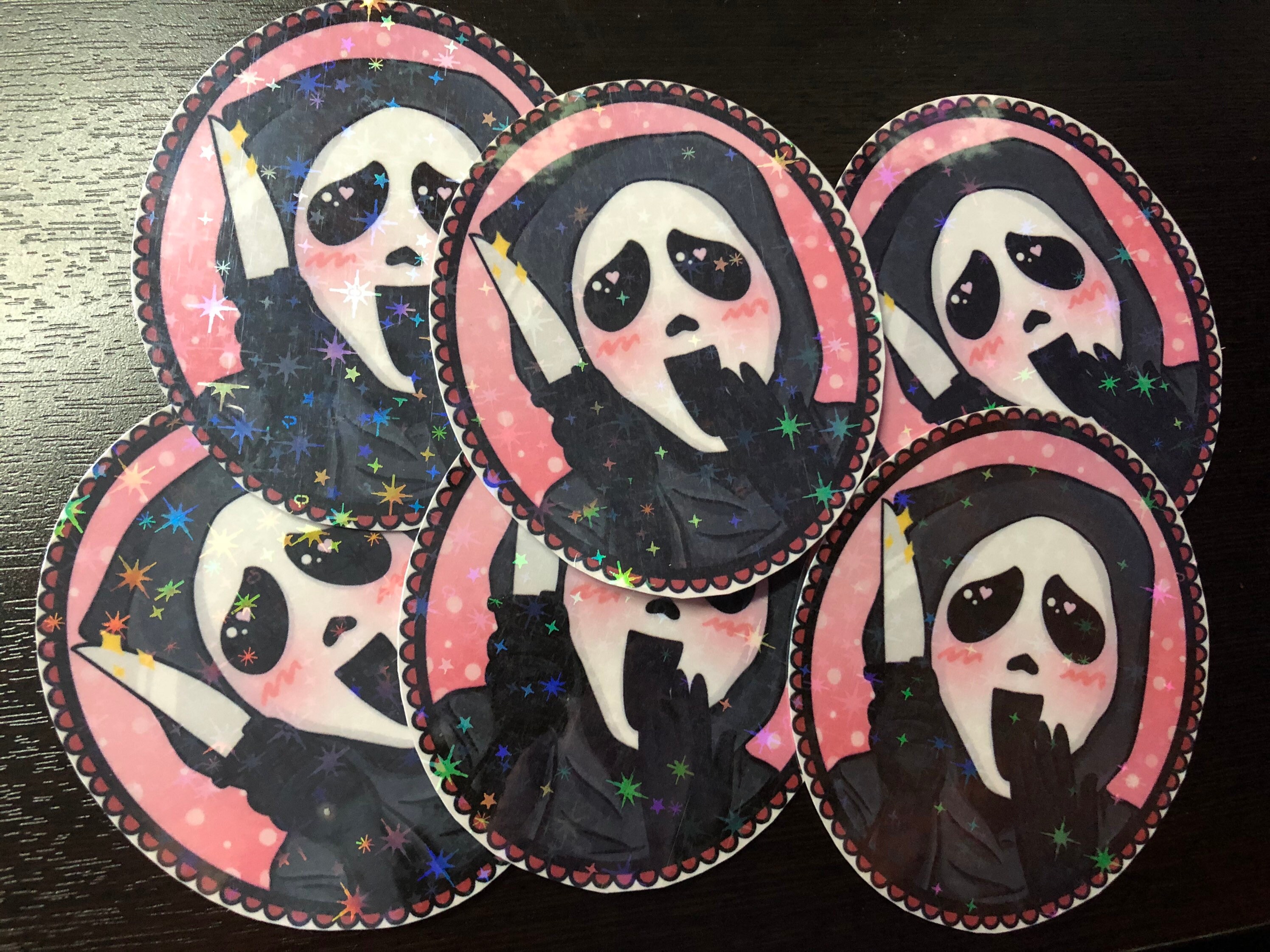 Ghostface Vinyl Sticker - Etsy