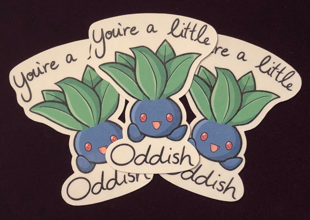 Oddish Pun Vinyl Sticker - Etsy