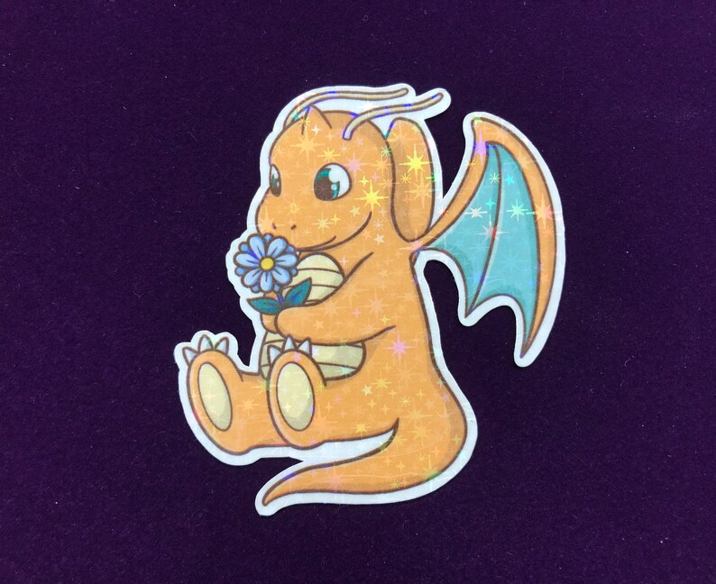 Cute Dragonite Vinyl Sticker - Etsy
