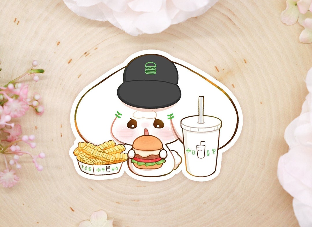 Shake Shack Fast Food Cute Food Sticker Food Vinyl Sticker - Etsy
