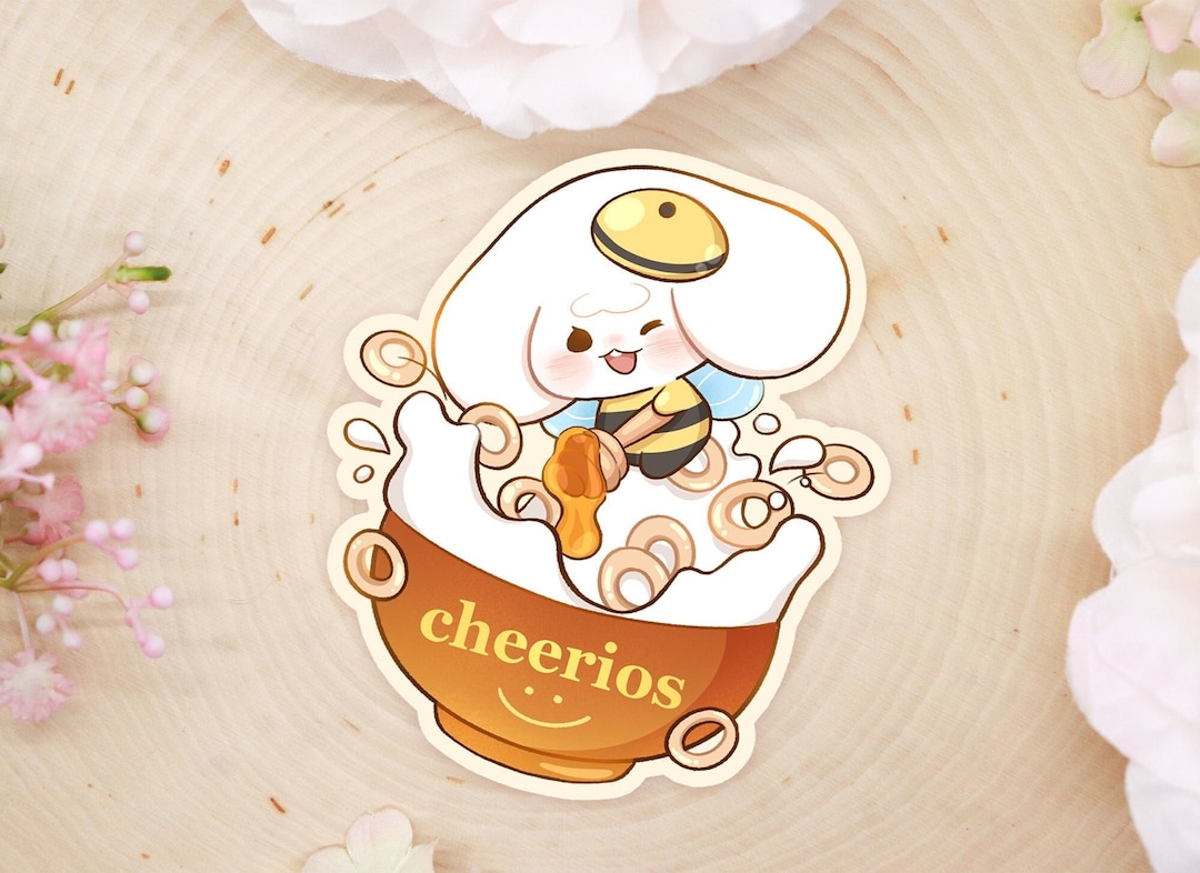 Cheerios Cereal Cute Food Sticker Food Vinyl Sticker Laptop Decal ...
