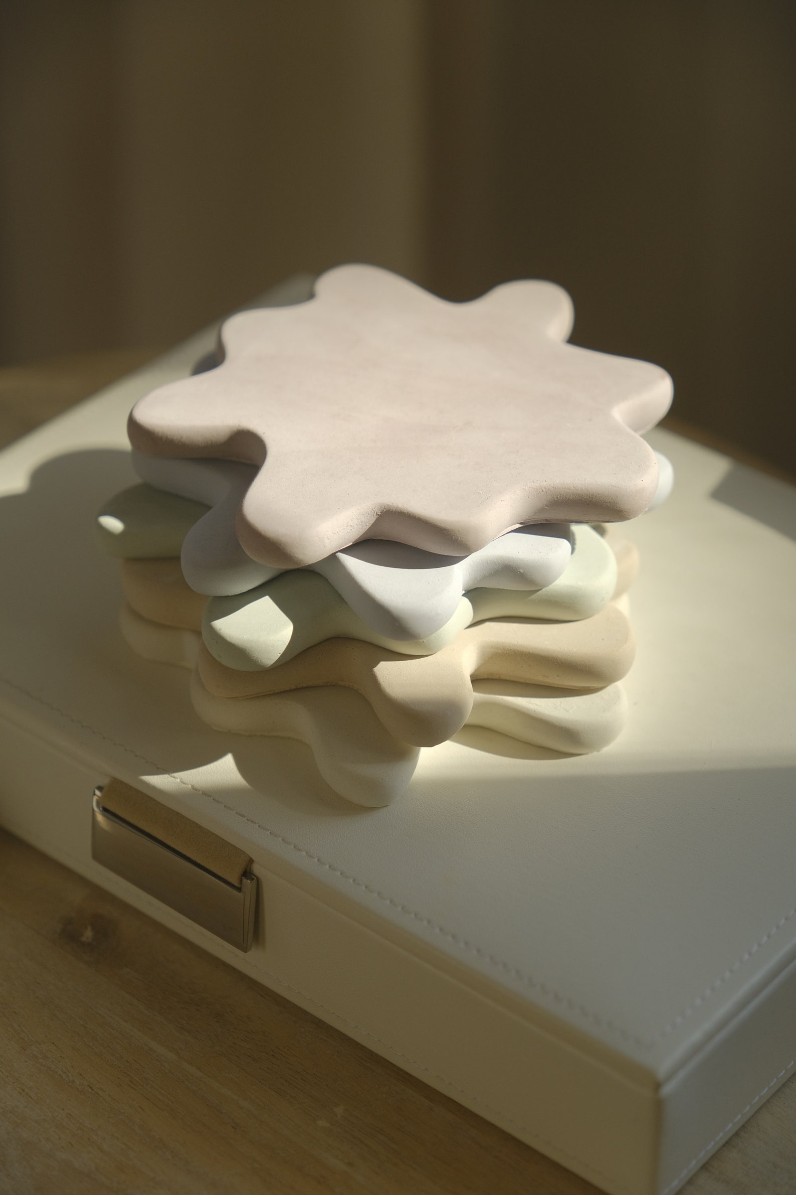 Concrete Coasters Cement Coaster Set Pastel Coasters - Etsy