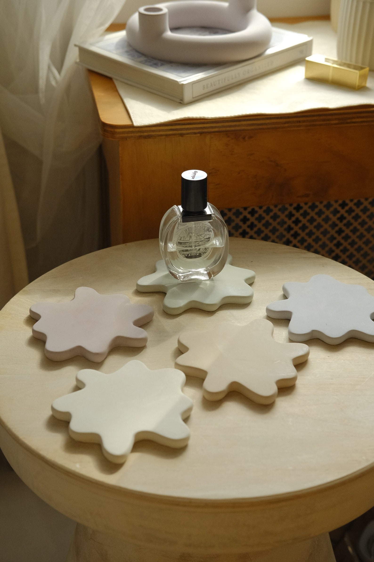 Concrete Coasters Cement Coaster Set Pastel Coasters - Etsy