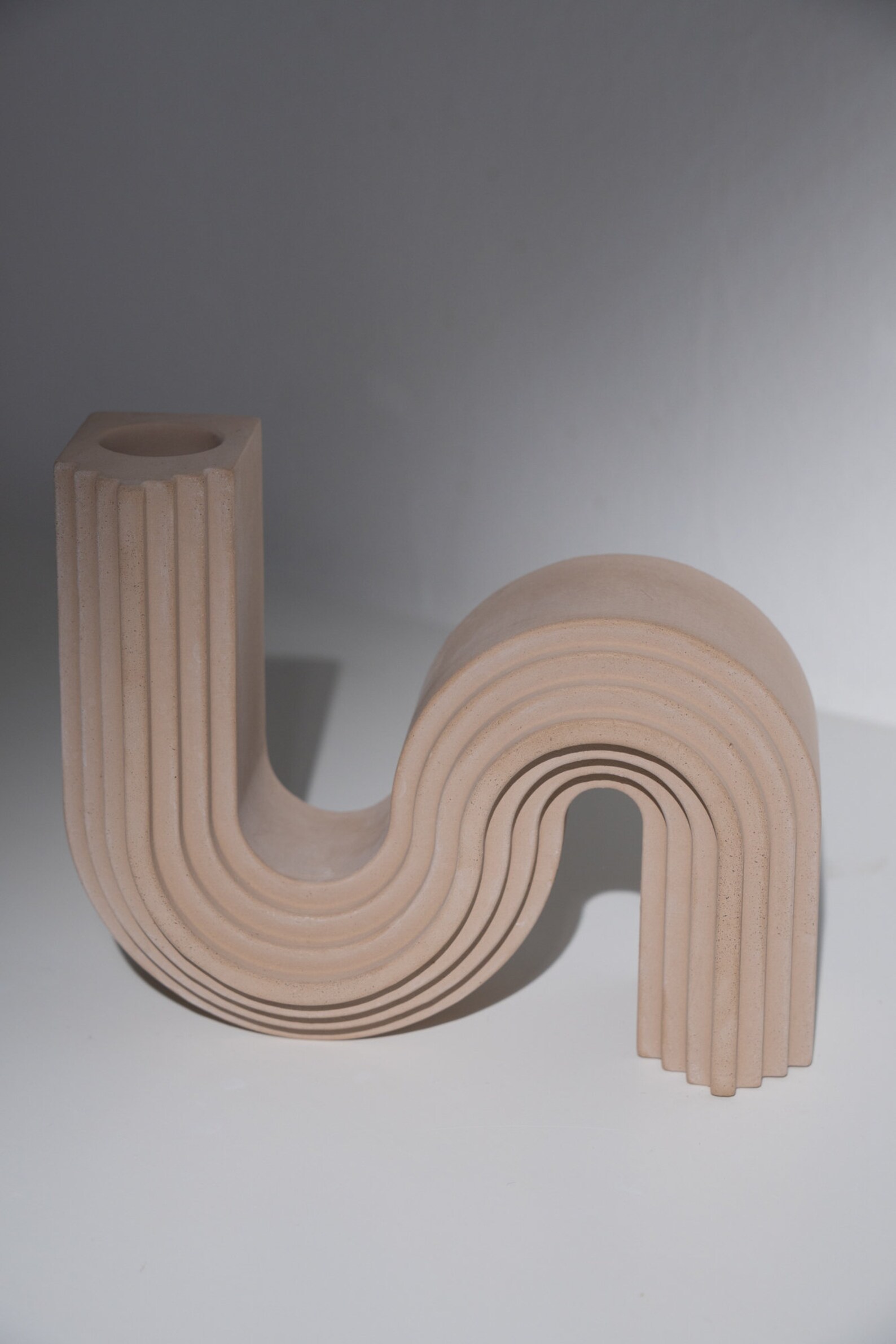 Concrete Taper Candle Holdernordic Candlestick Holderwavy - Etsy UK