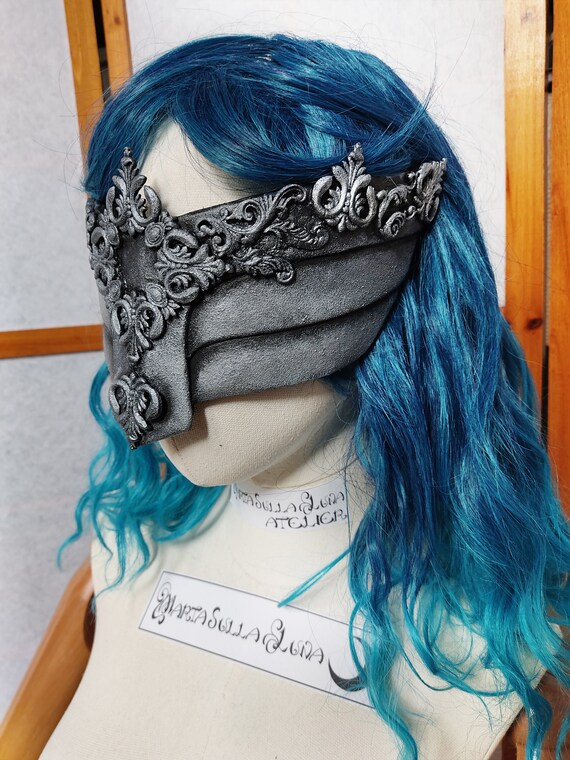 Blind Gothic Silver Fantasy Mask - Etsy