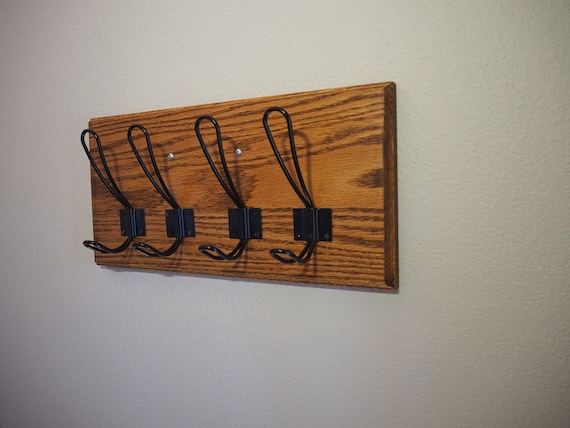 Rustic Farmhouse Wall Mounted Coat Rack With Hooks Towel Rack - Etsy