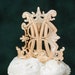 Personalized Vintage Monogram Acrylic Cake Topper | Handmade Wedding ...