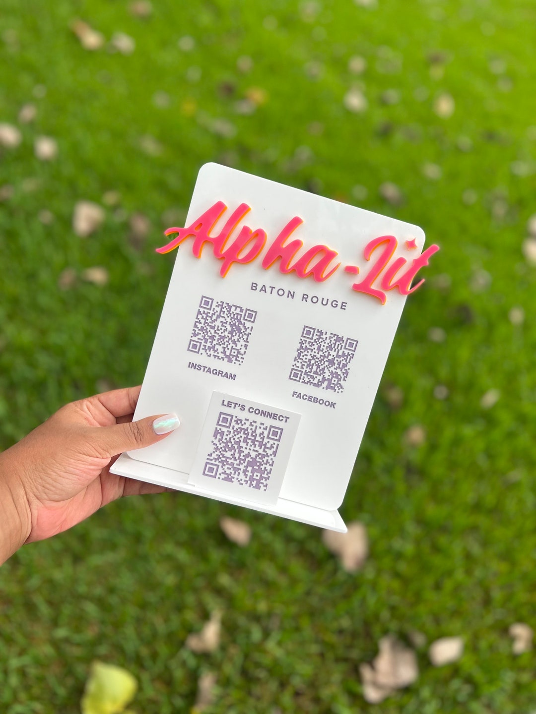 Business QR Code Sign - Etsy