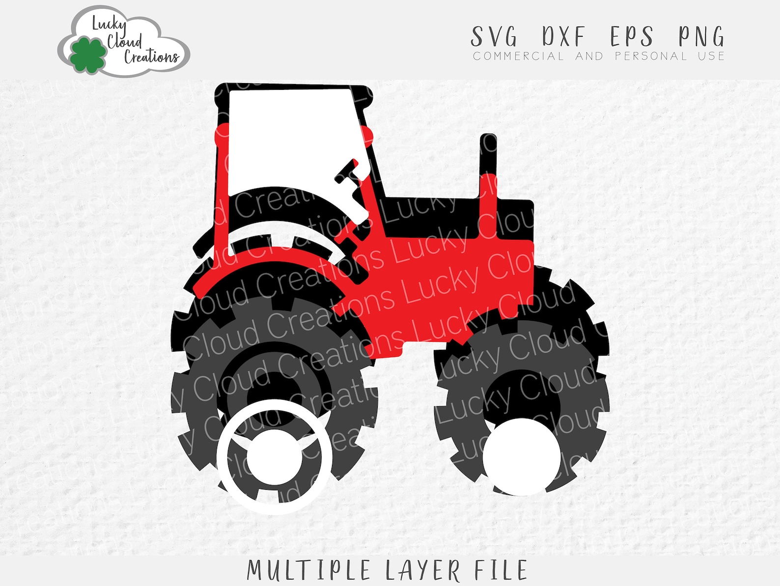 Tractor SVG Tractor DXF Tractor Clipart Cut Files for - Etsy