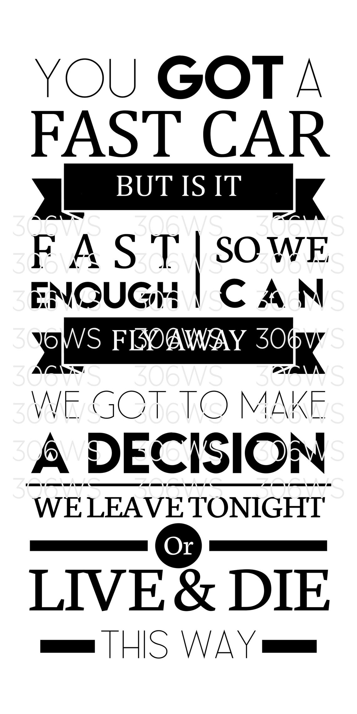 Fast Car SVG Tracy Chapman SVG Music SVG | Etsy