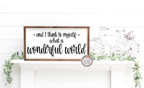 Wonderful world SVG Louis Armstrong SVG Song Lyrics SVG | Etsy