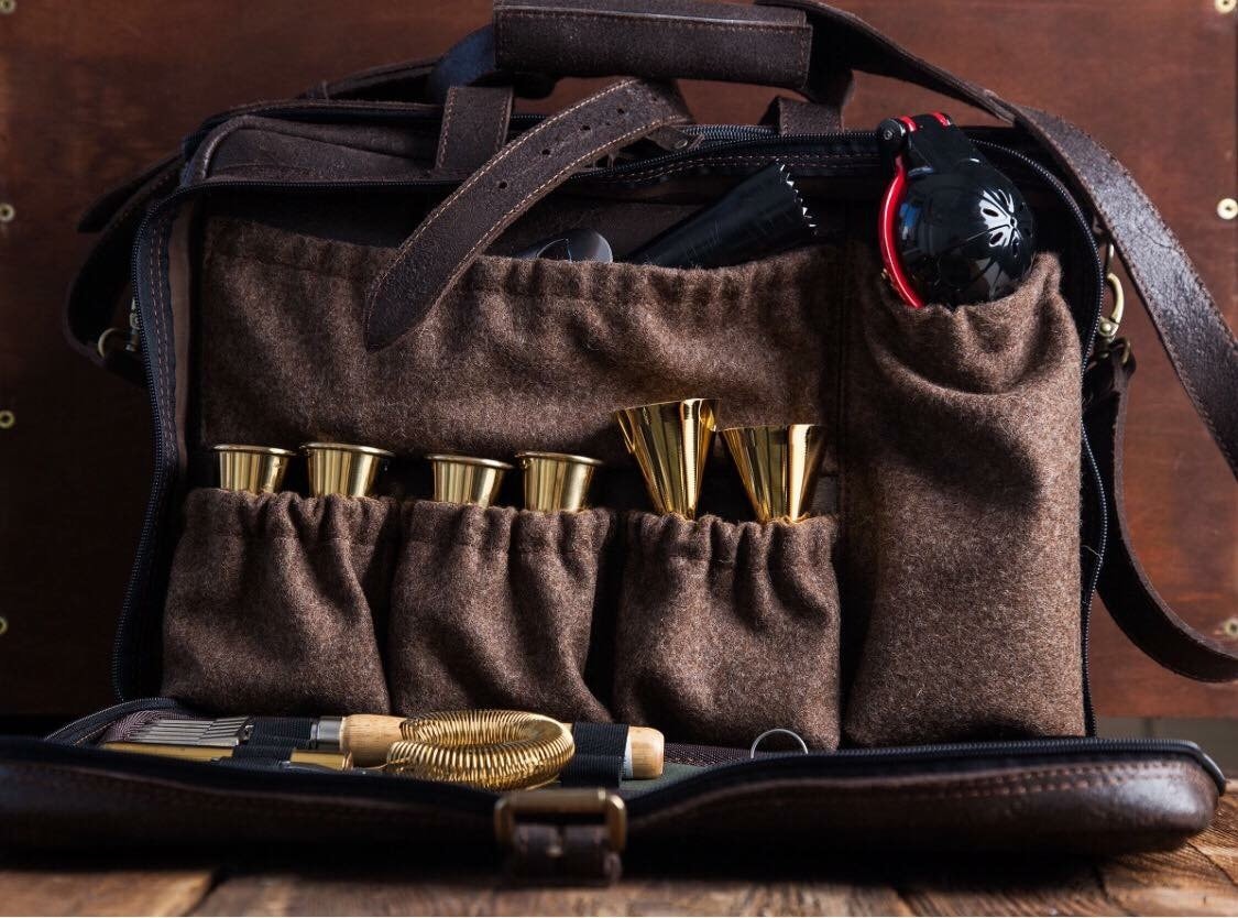 Big Bartender Bag Leather Bartender Bag Bar Accessories - Etsy
