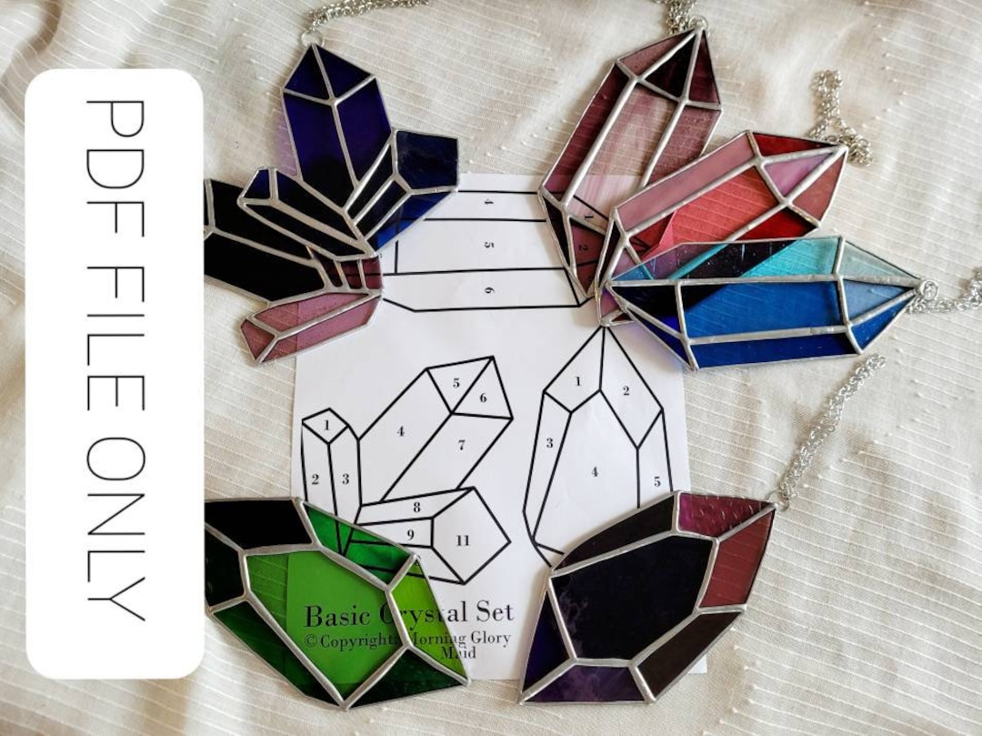 Basic Crystal Set - Stained Glass Pattern, *PDF File ONLY*, Stained ...