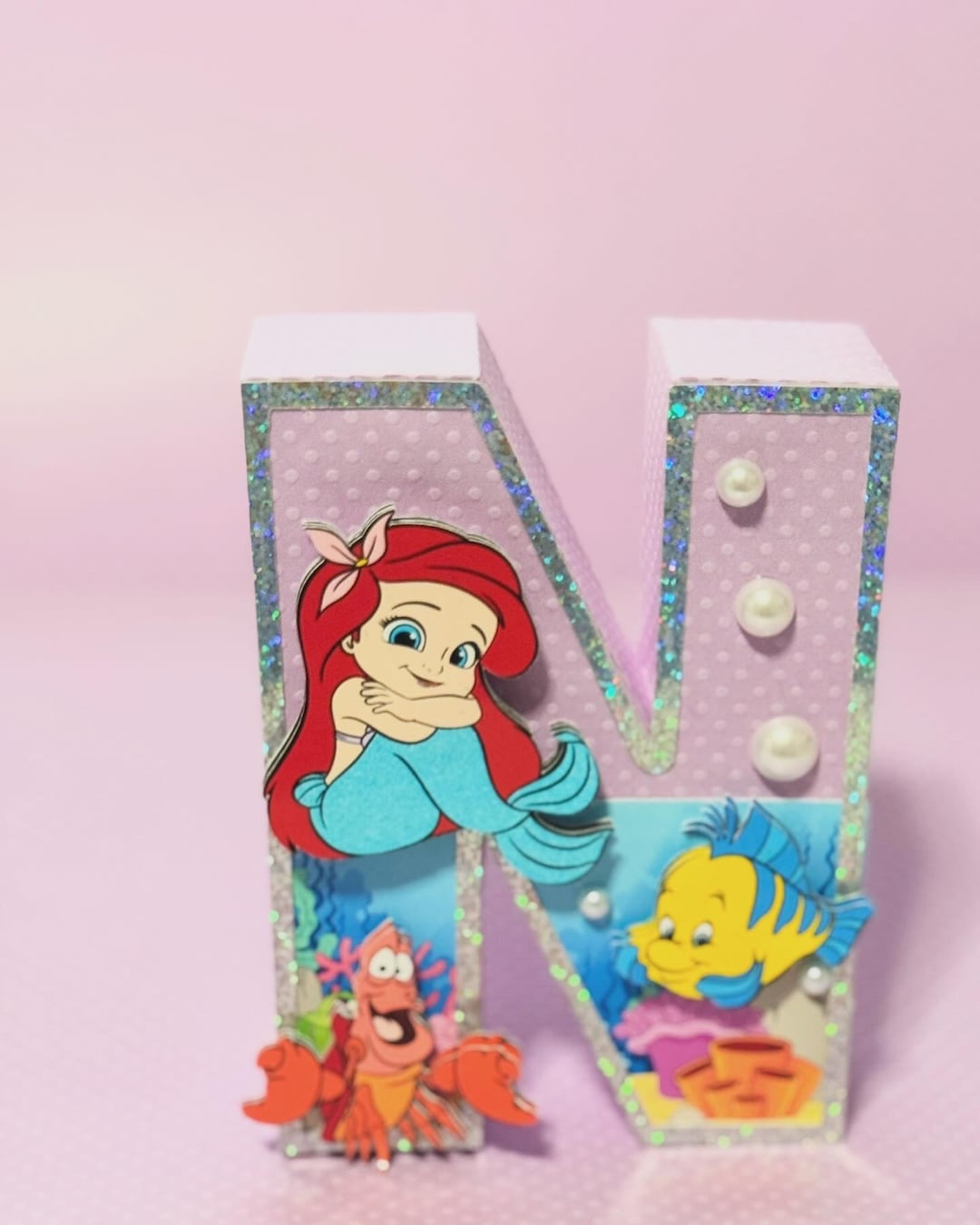 Mermaid 3D Letter, Birthday Party Decoration, Under the Sea Letter ...