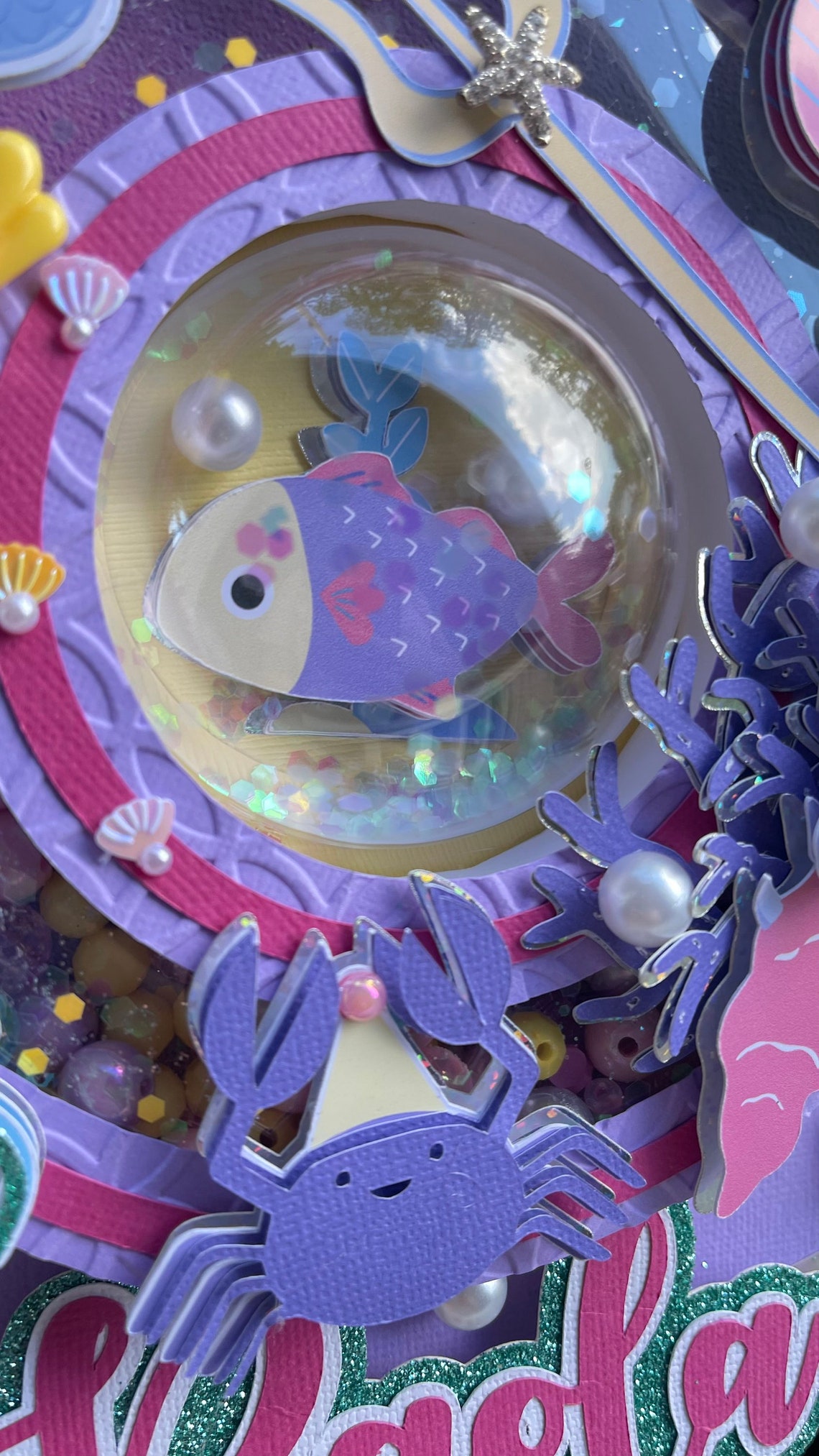 Mermaid Cake Topper Shaker Under the Sea Cake Toppers Cake - Etsy