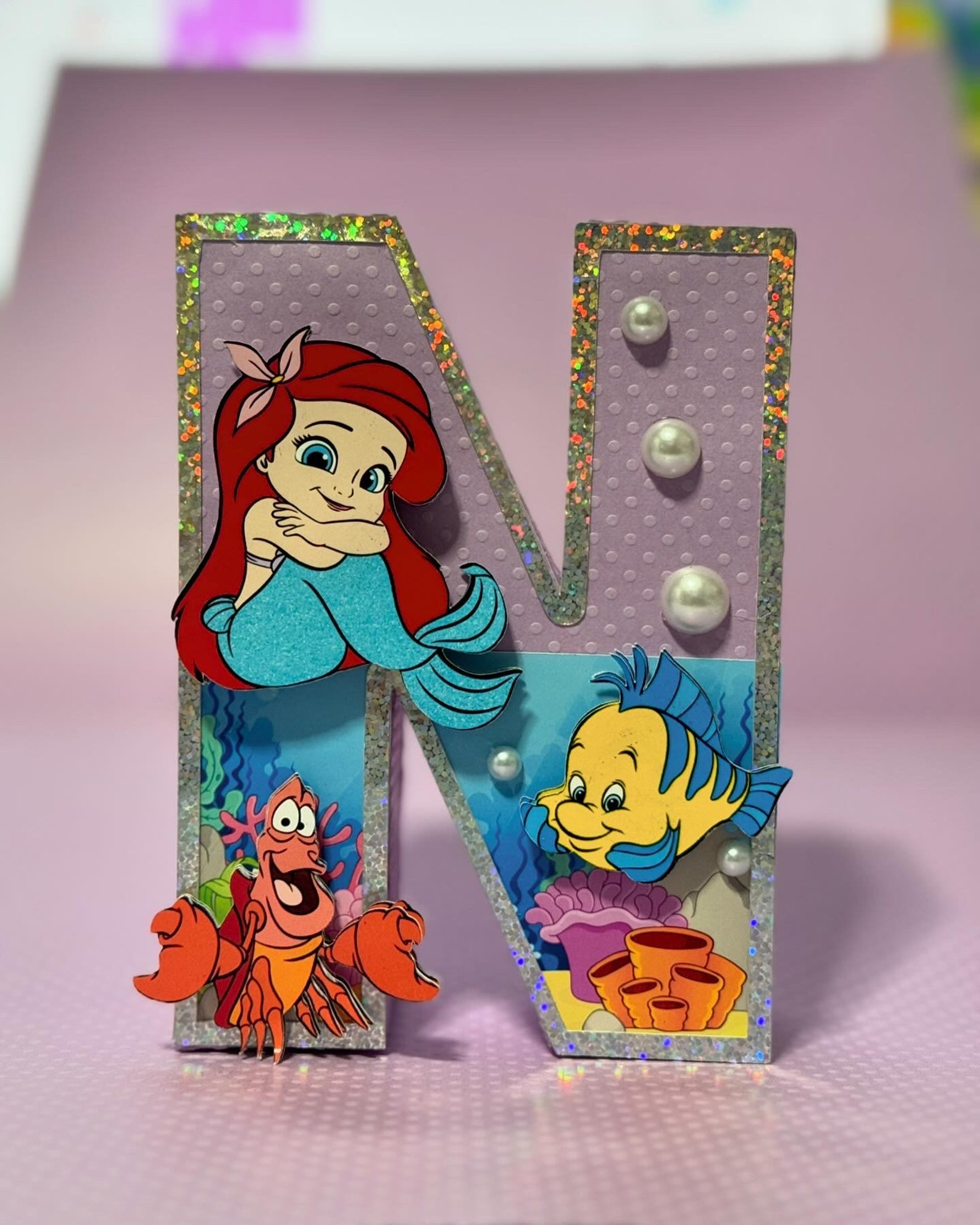 Mermaid 3D Letter, Birthday Party Decoration, Under the Sea Letter ...