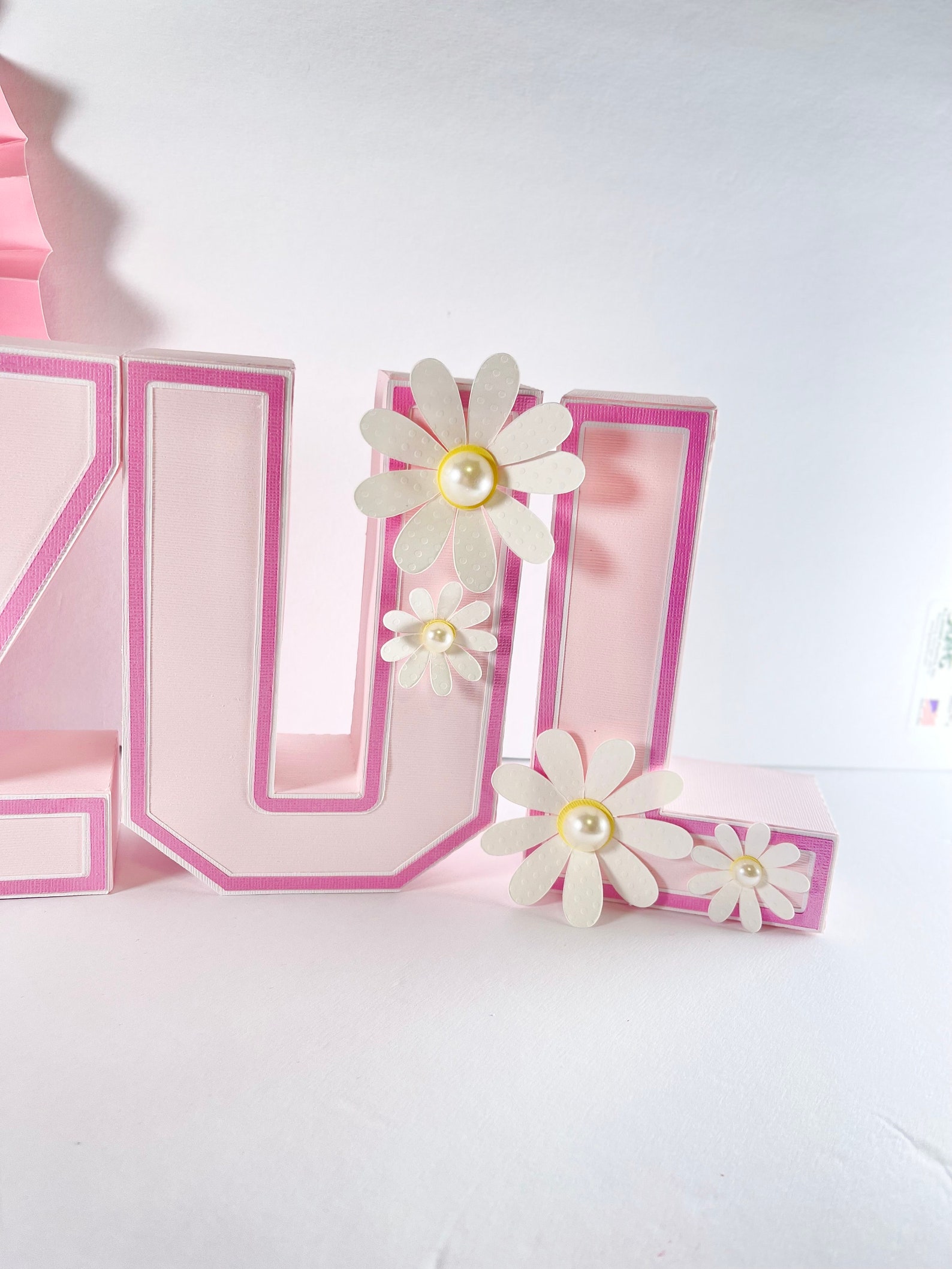 Daisy 3D Letter, Daisy Party Decor, Custom Party Decor, Birthday 3D ...