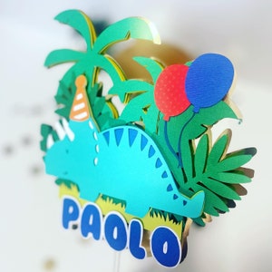 Dinosaur Cake Topper Dinosaur Cake Decoration Dinosaur Birthday ...