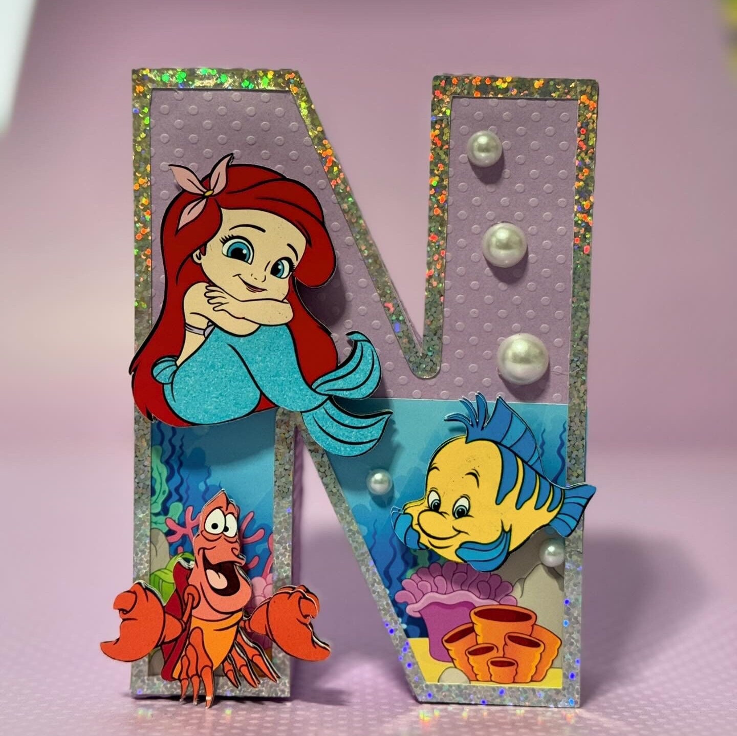 Mermaid 3D Letter, Birthday Party Decoration, Under the Sea Letter ...
