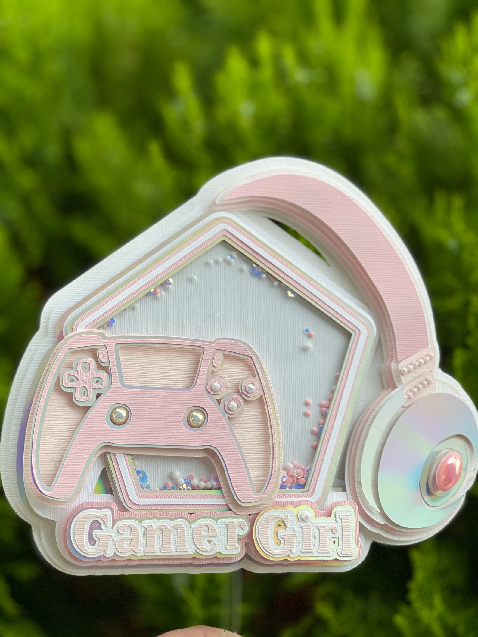 Gamer Cake Topper/ Cake Topper Shaker, Gamer Birthday, Game Control ...