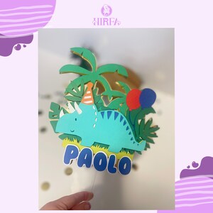 Dinosaur Cake Topper Dinosaur Cake Decoration Dinosaur Birthday ...