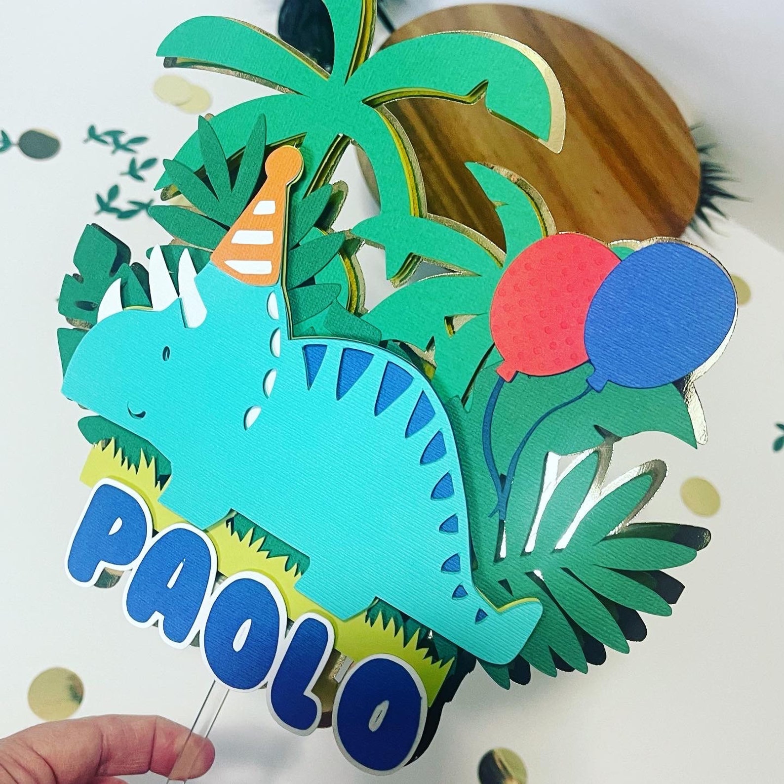 Dinosaur Cake Topper Dinosaur Cake Decoration Dinosaur - Etsy