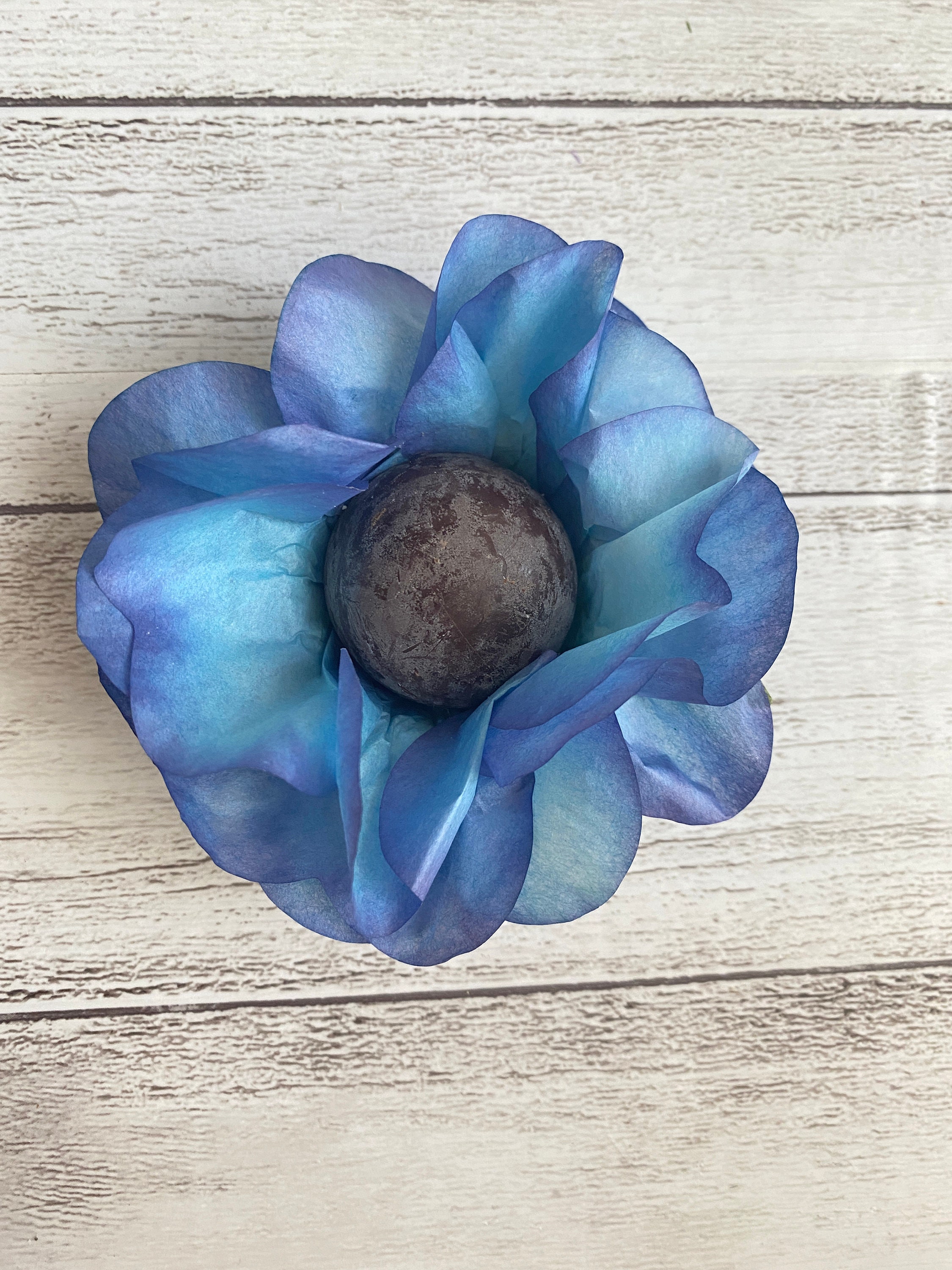 Wedding Slate Blue Flowers Truffles Wrapper Decorations - Etsy