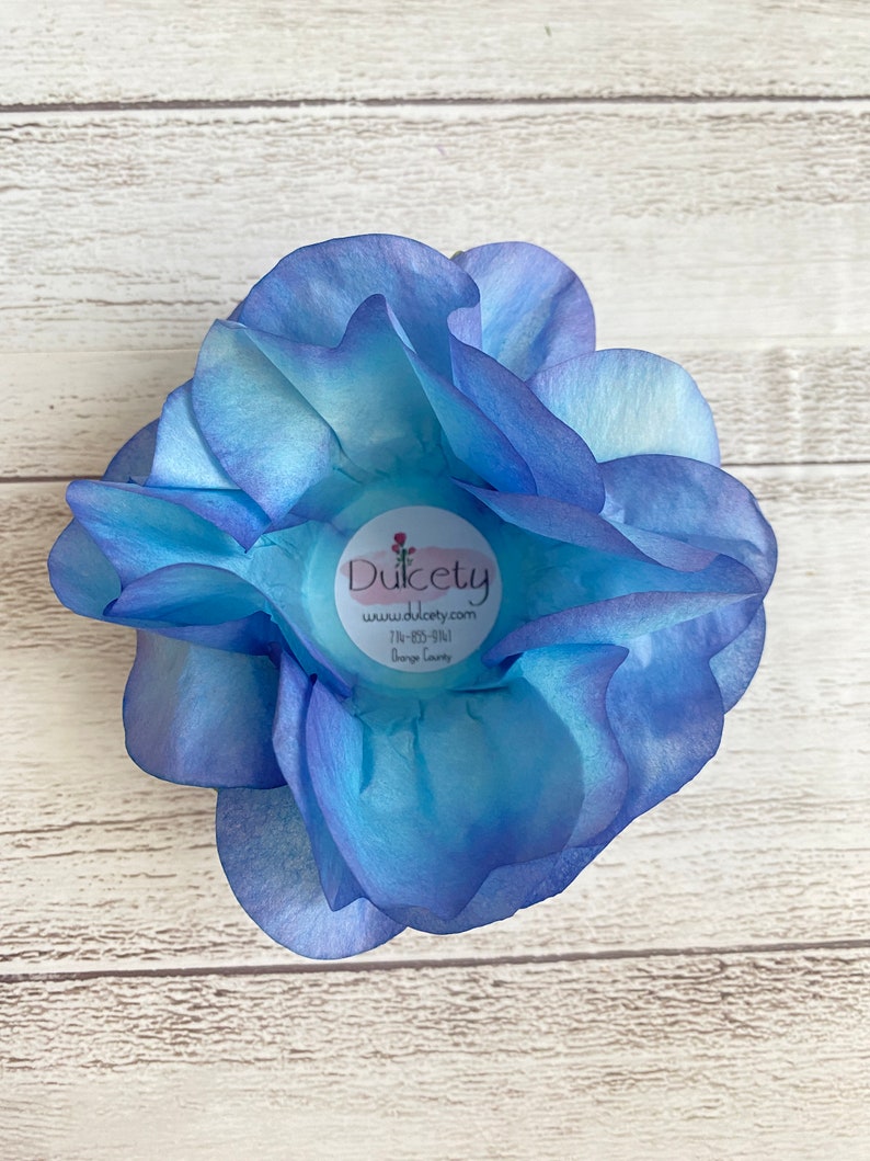 Wedding Slate Blue Flowers Truffles Wrapper Decorations - Etsy