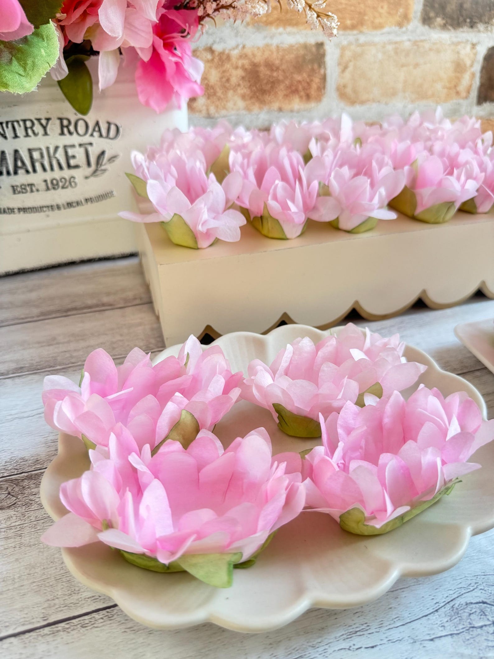 Camafeo Chocolate Pink Flowers Wrapper for Holding Chocolate - Etsy