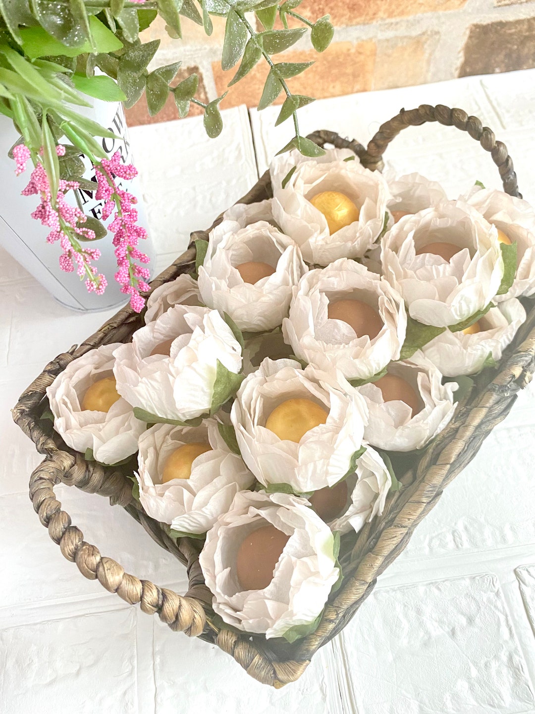 Wedding Ivory Roses Wrapper for Holding Chocolate Decorations - Etsy