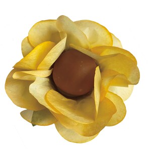 Wedding Yellow Color Theme Flowers Truffle Chocolate, Truffles Wrapper ...