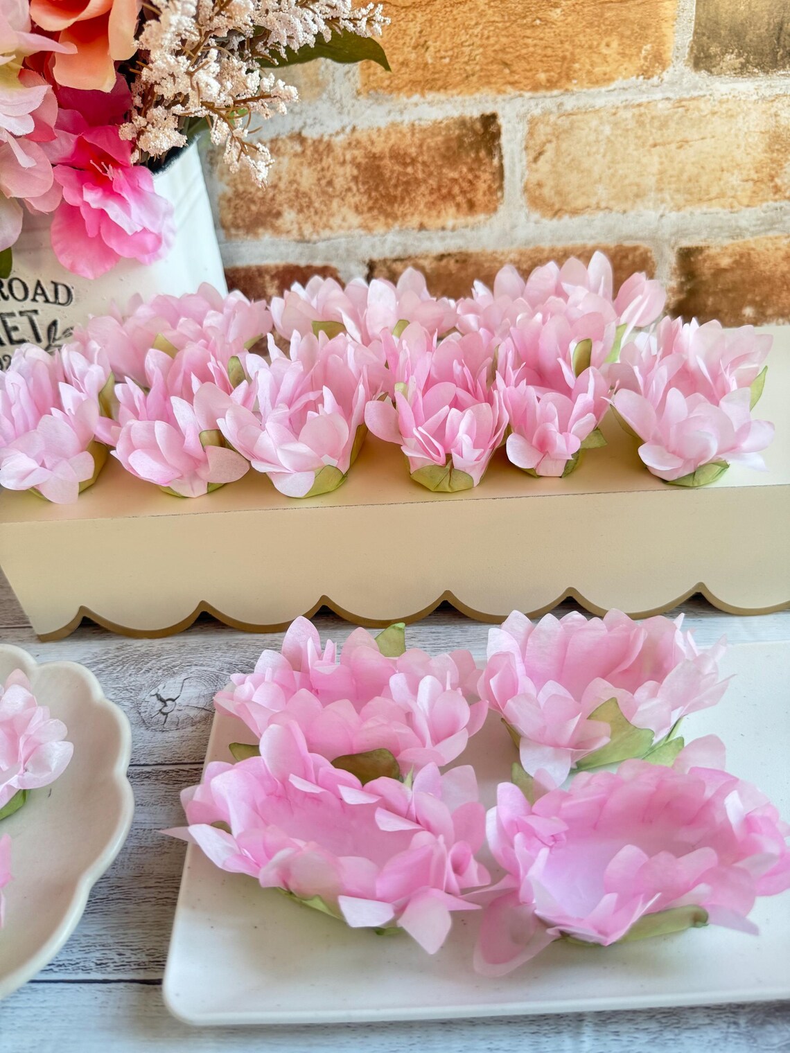Camafeo Chocolate Pink Flowers Wrapper for Holding Chocolate - Etsy