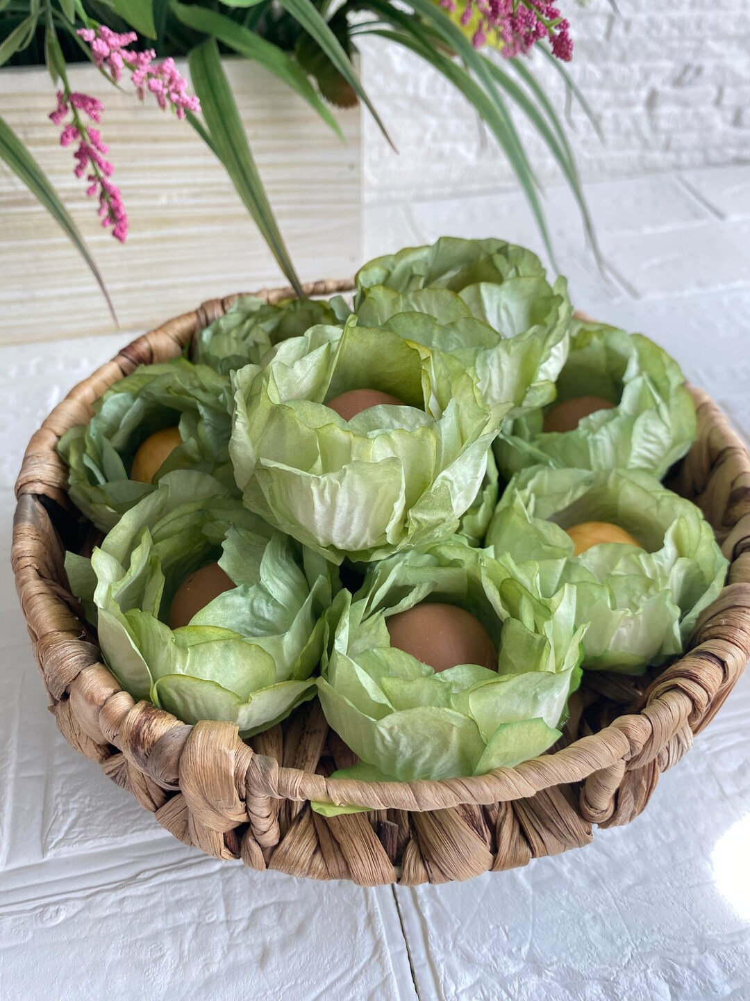 Rustic Green Wedding Flowers Wrapper for Holding Chocolate Decor - Etsy