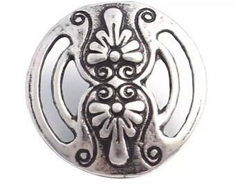 Antique Silver Button | Etsy