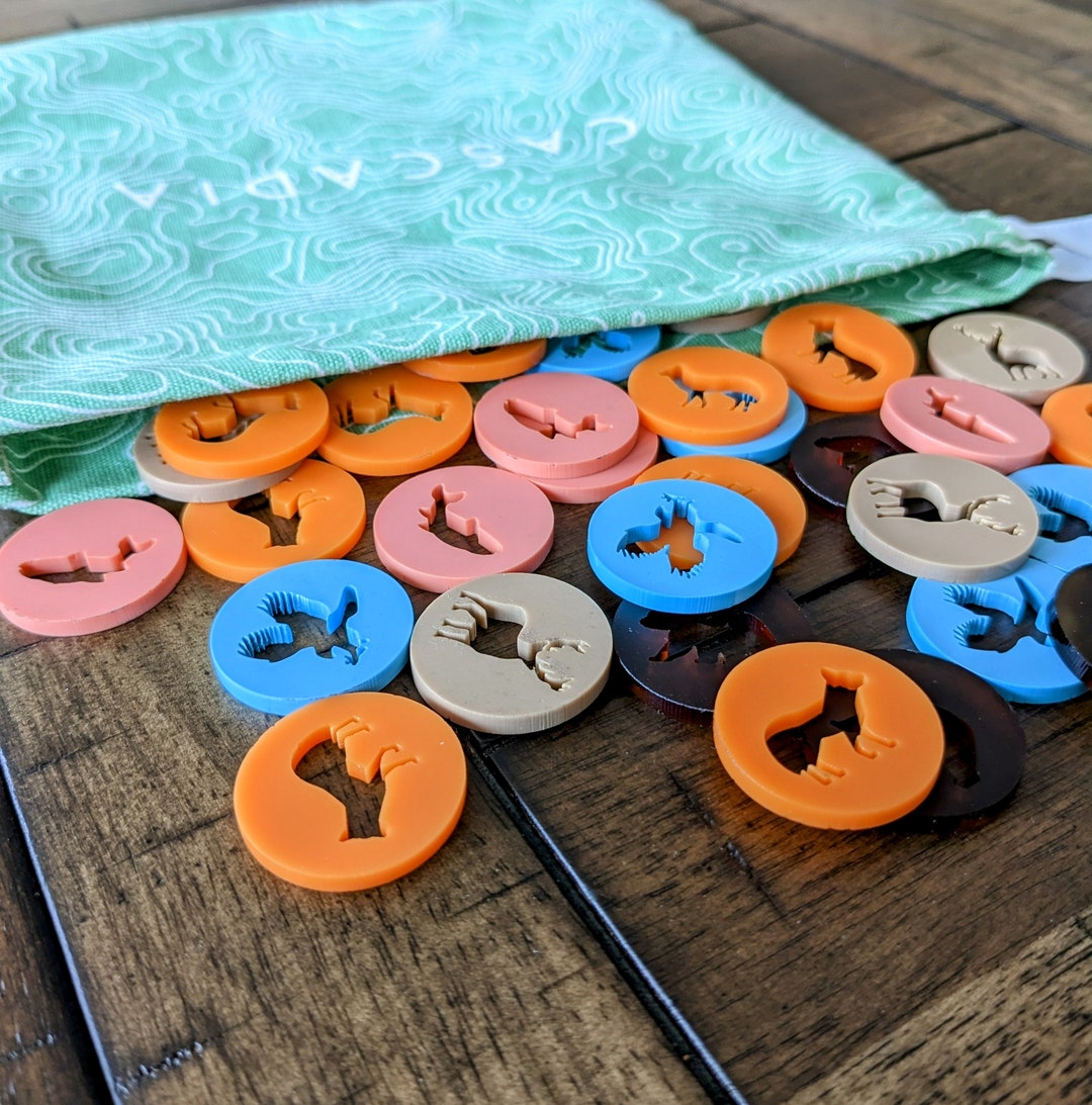 Cascadia Wildlife Tokens | Animal Tokens | Cascadia Landmarks Expansion ...