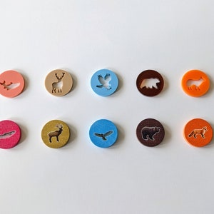 Cascadia Wildlife Tokens | Animal Tokens | Cascadia Landmarks Expansion ...