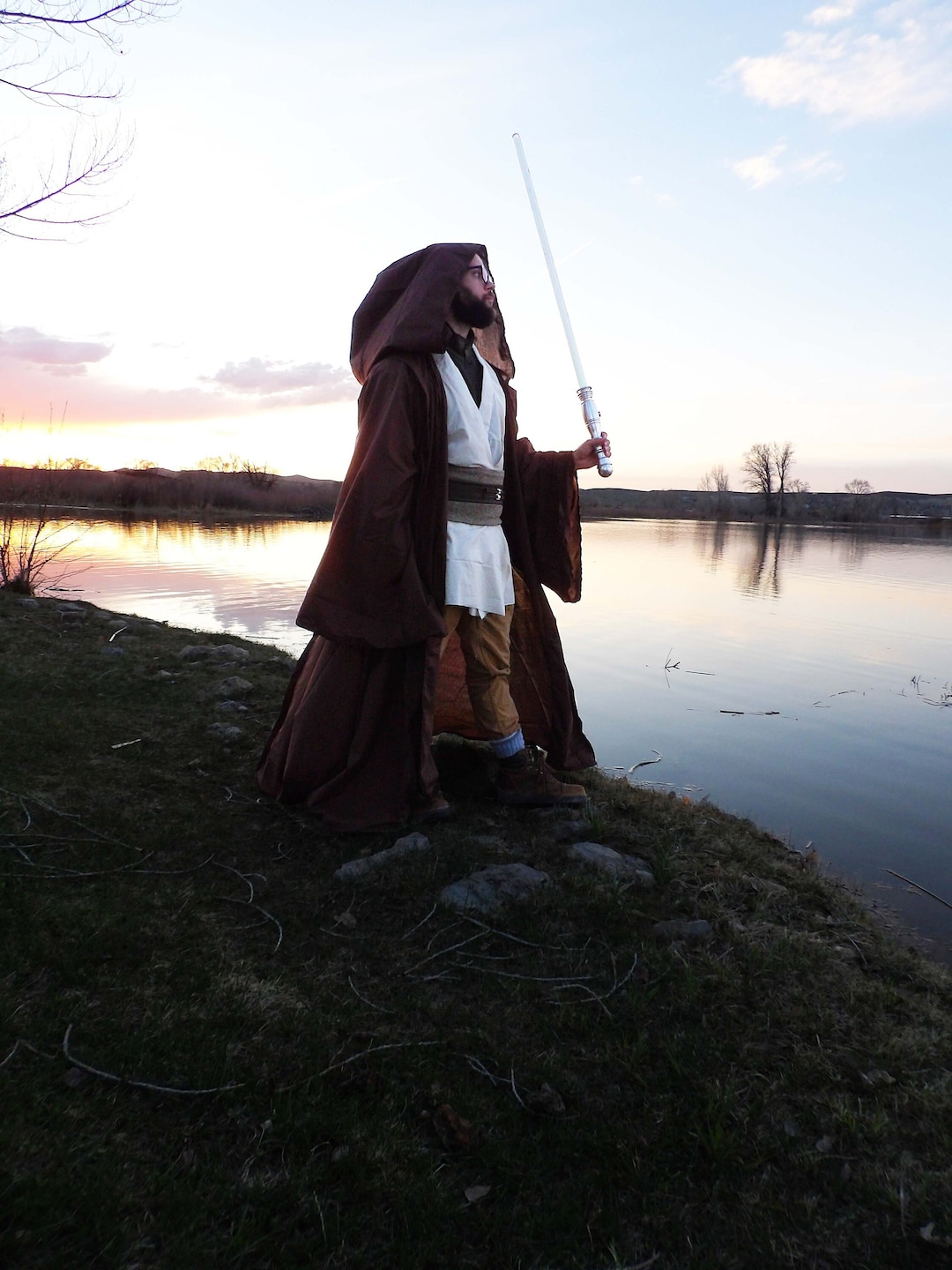 Jedi Robe Master Jedi Robe Padawan Robe Brown Robe With Giant Hood and ...