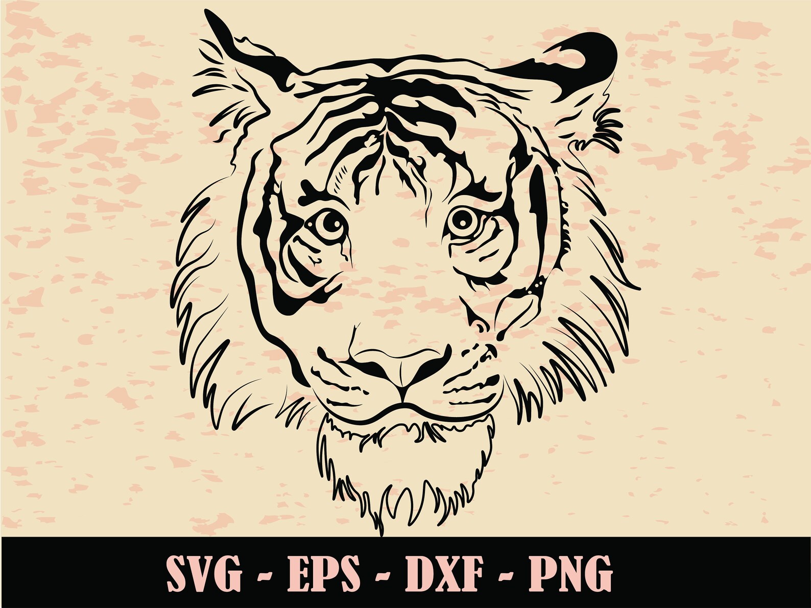 Tiger Svg File Tiger Clipart Animals Svg Wild Animals | Etsy