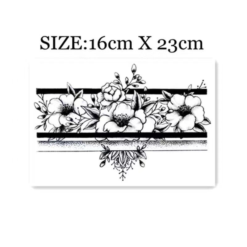 2pcstemporary Black Armband Tattoo Armband Tattoo Polynesian Etsy