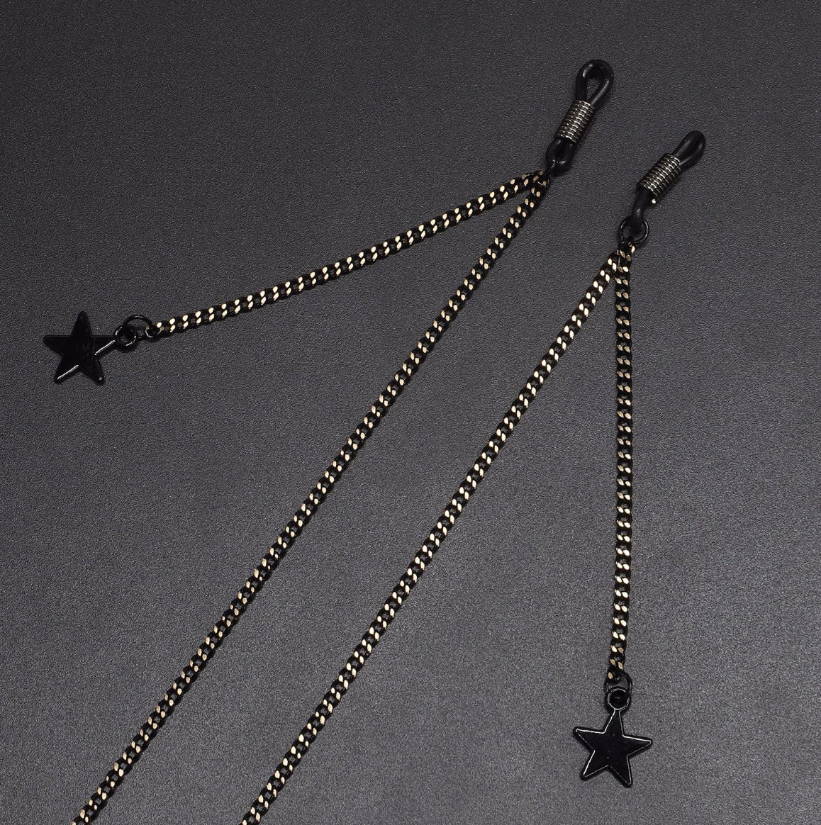 Black Star Pendant Glasses Chain/metal Glasses Chain/star - Etsy