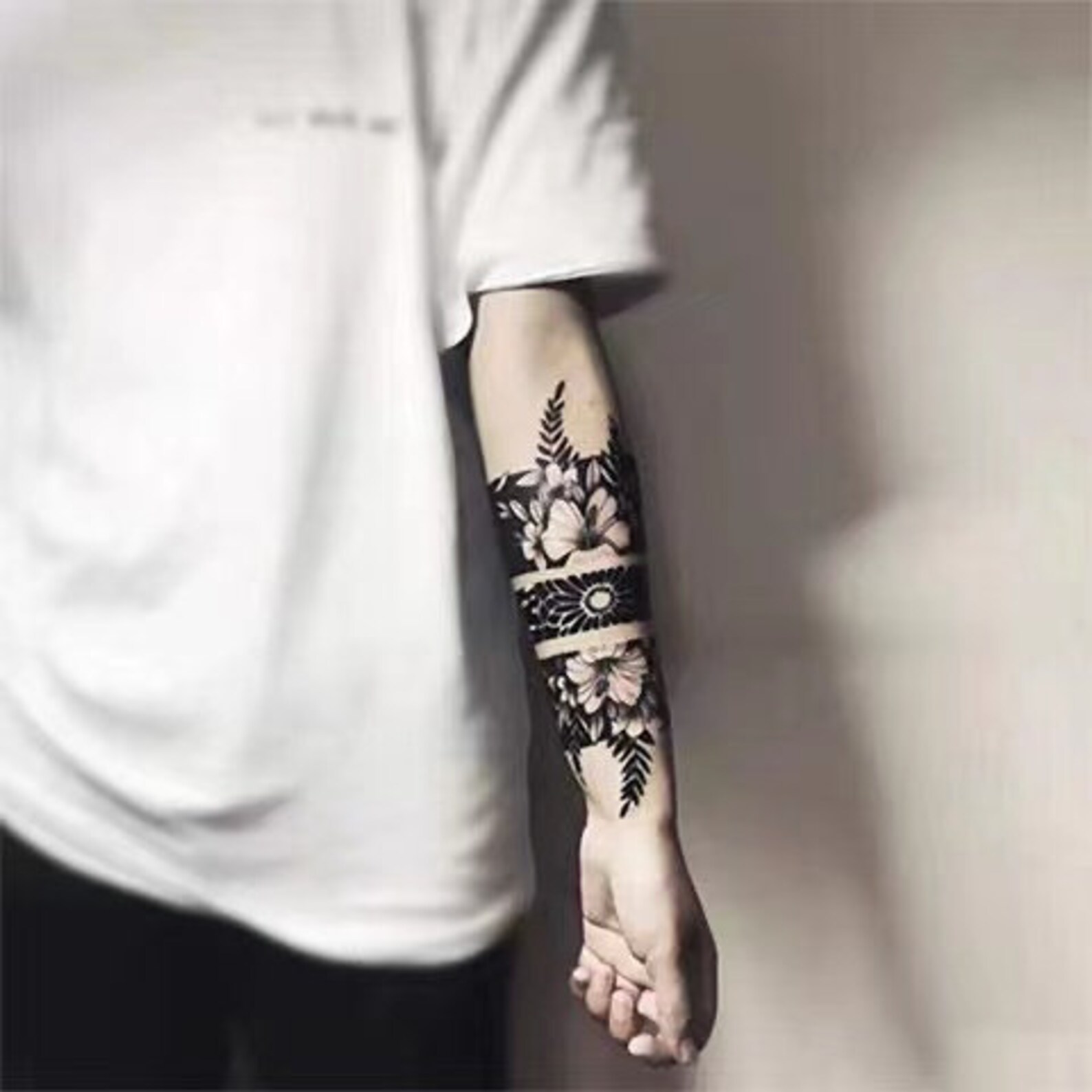 Temporary Black Armband Tattoo Armband Tattoo Polynesian Etsy