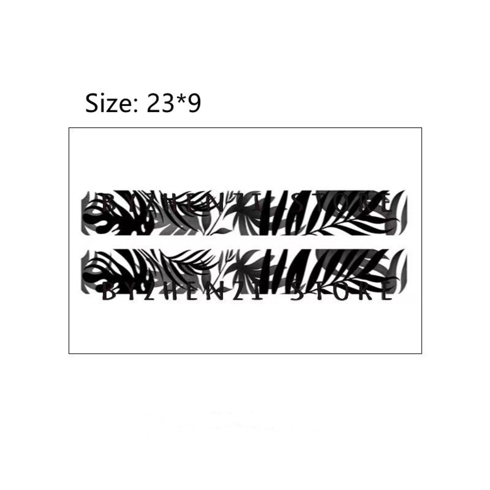 2pcstemporary Black Armband Tattoo Armband Tattoo Bohemian Etsy