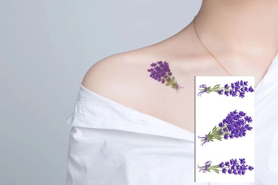 Statice Flower Tattoo